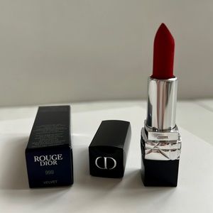 Dior | Makeup | Dior Rouge Dior Lip Color 999 Velvet | Poshmark